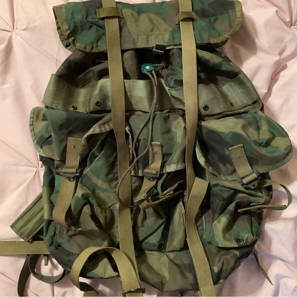 Fastex | Bags | Vintage Fastex Camo Tactical Military Backpack Hiking ...